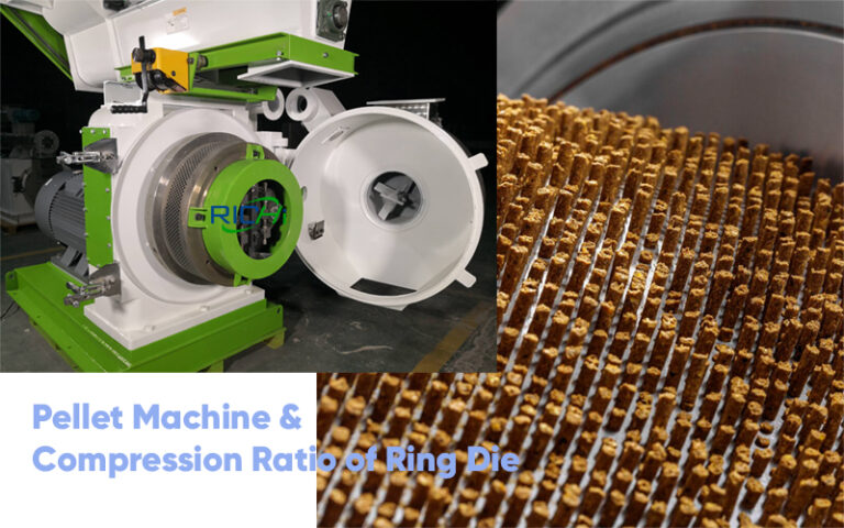 Compression ratio of the sawdust pellet machine ring die